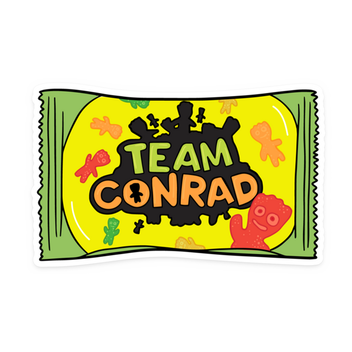 Team Conrad Candy Sticker – Brittany Paige