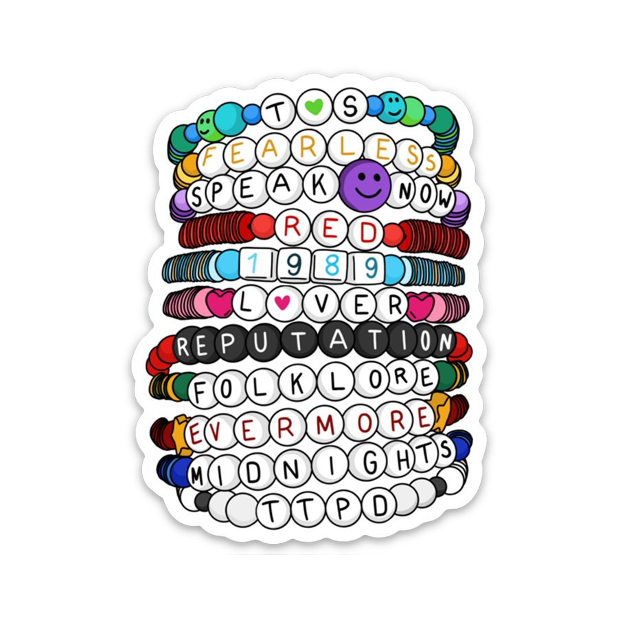 Eras Friendship Bracelets Sticker – Brittany Paige