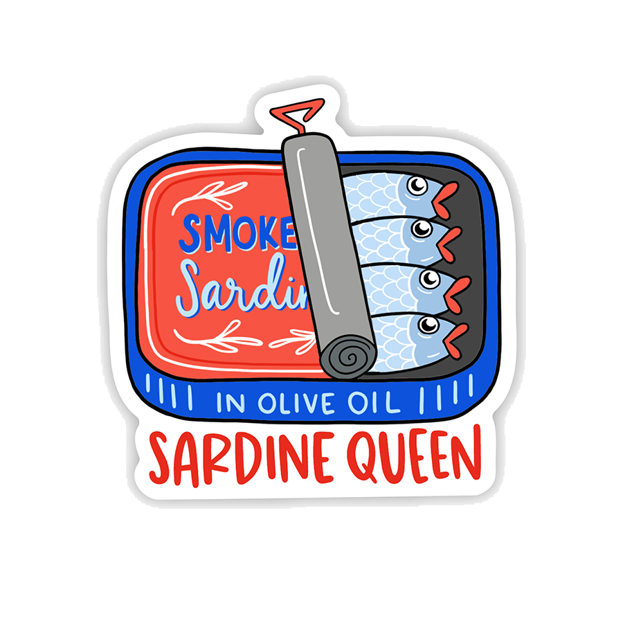 Sardine Queen Sticker – Brittany Paige